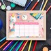 Enchanted Unicorn School Schedule - Printable Student Planner for Girls ...