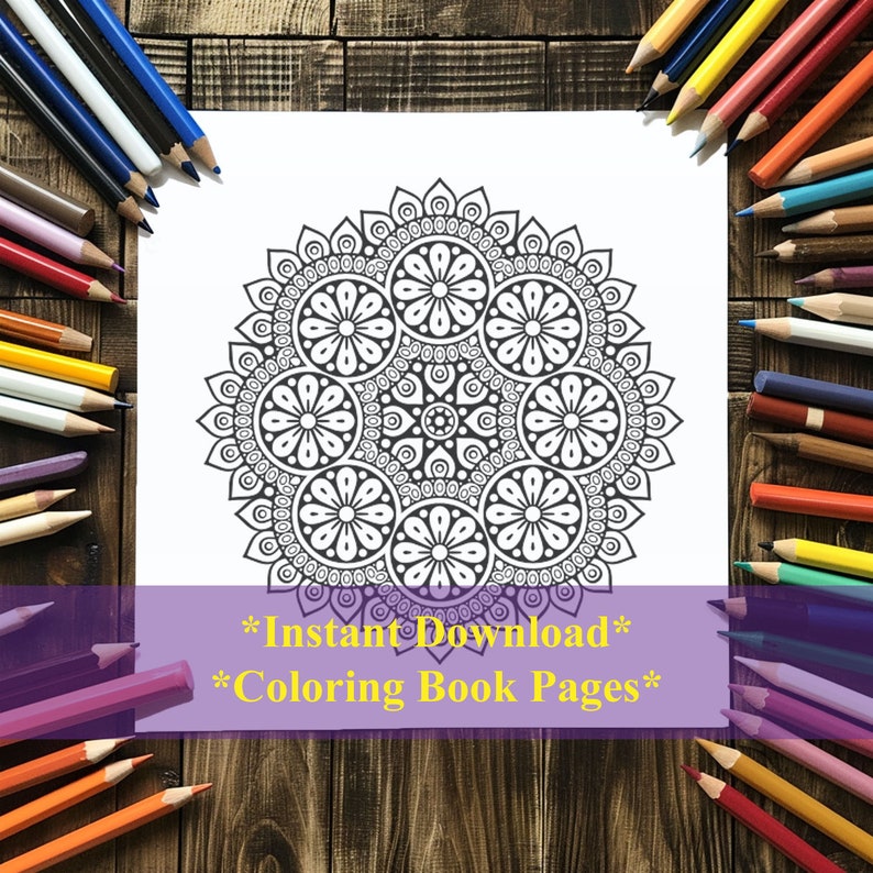 Relaxation With Mandalas: Colorful Retreat, Mystical Mandala Coloring ...