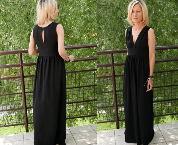 VESPER Long Cotton Summer Dress / Vintage Dress / Handmade - Etsy