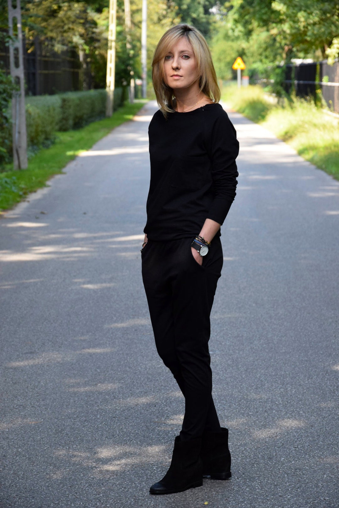 PABLO - 100% Cotton Overall - Black Colour / Made in Poland / Jumpsuit ...