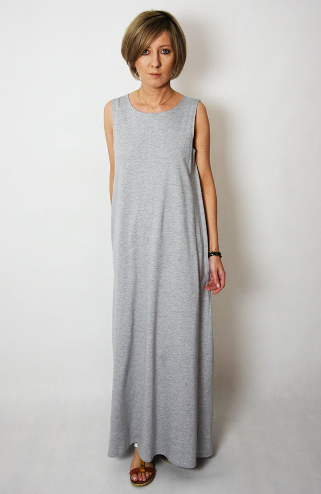 FEEL 100% Cotton Maxi Dress With Pockets / Loose Dress / Oversize Dress ...
