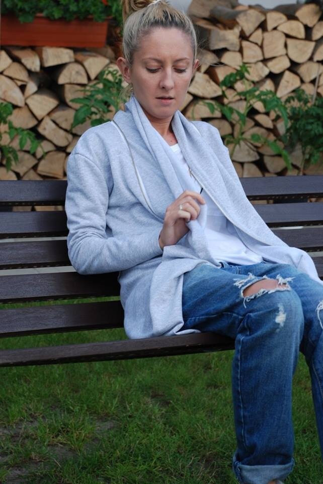 HANNAH Cotton Sweatshirt With Locks for Women / Long Sweater - Etsy