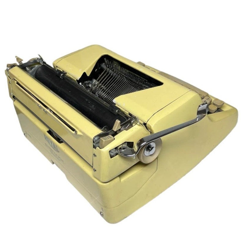 Royal Quiet Deluxe (sunbeam Yellow) Typewriter - Etsy