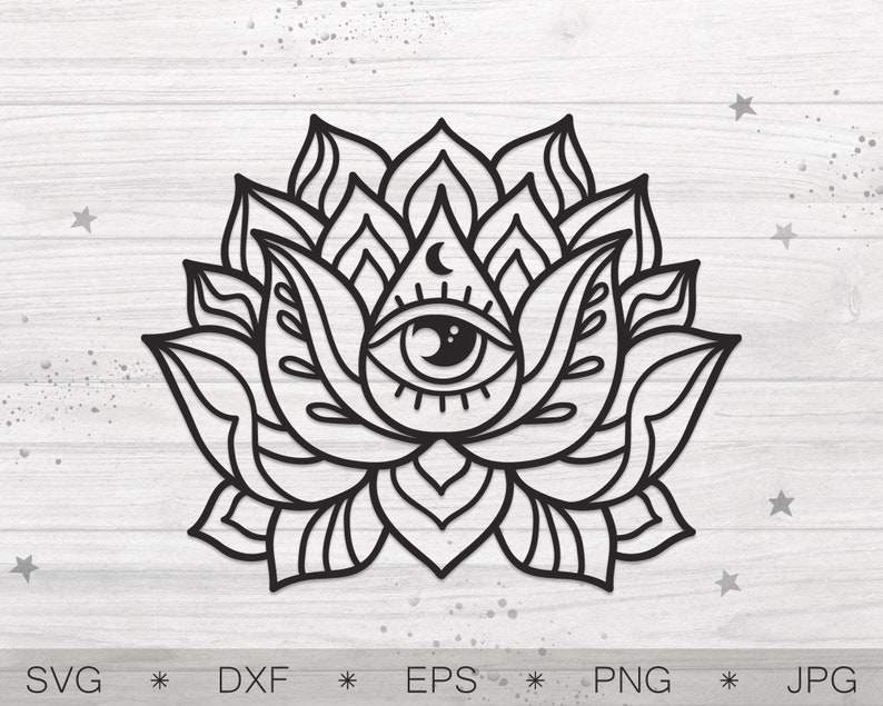Lotus Flower Svg Mandala Svg Cut File Lotus Png Clipart | Etsy
