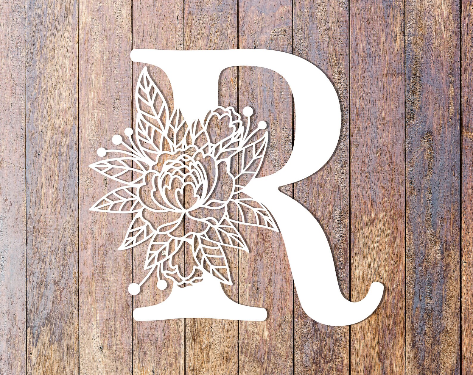 Initial SVG Letter R Svg Monogram Clipart Iron on Transfer | Etsy