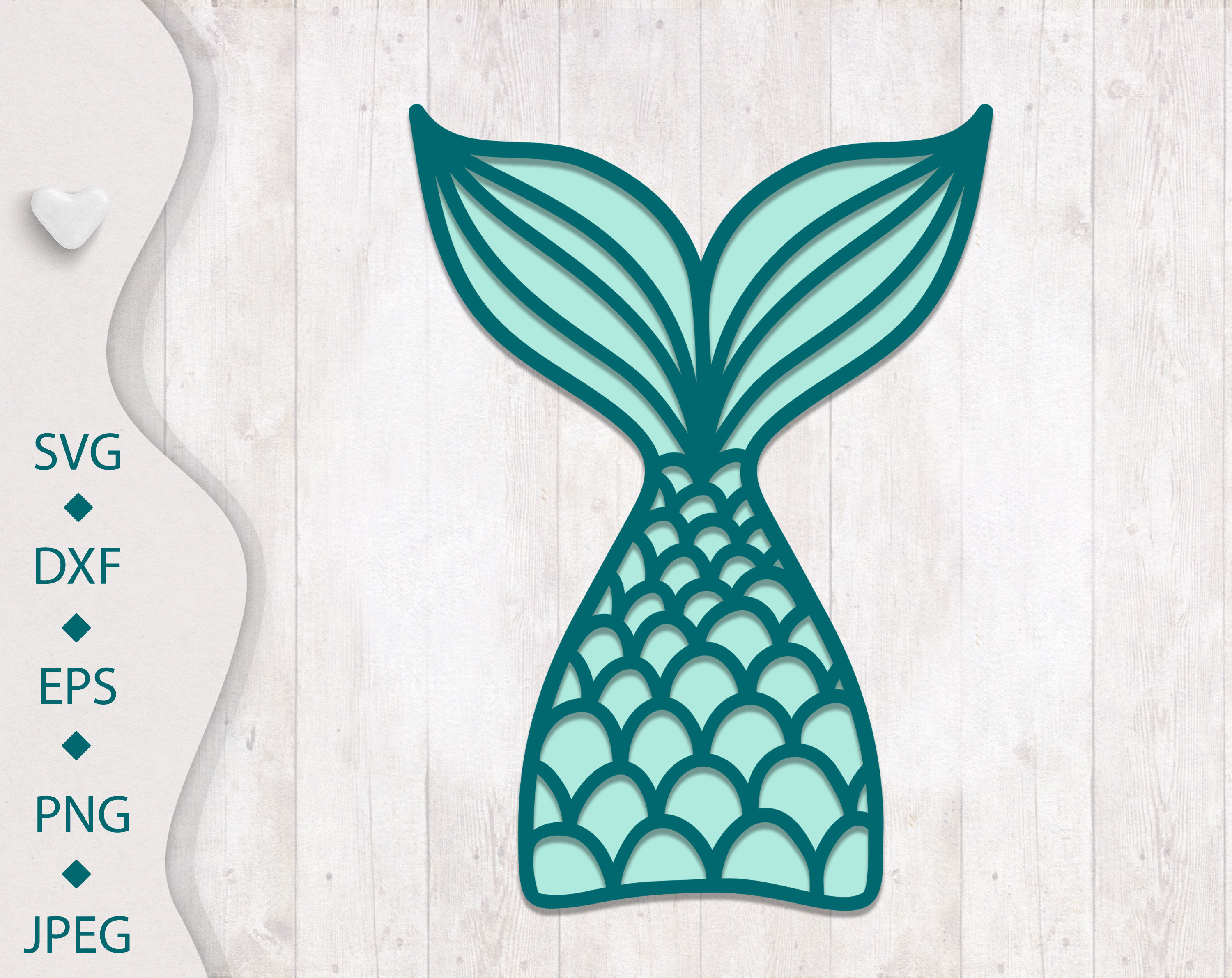 Sirena SVG cola de sirena SVG clipart de cola de sirena | Etsy México