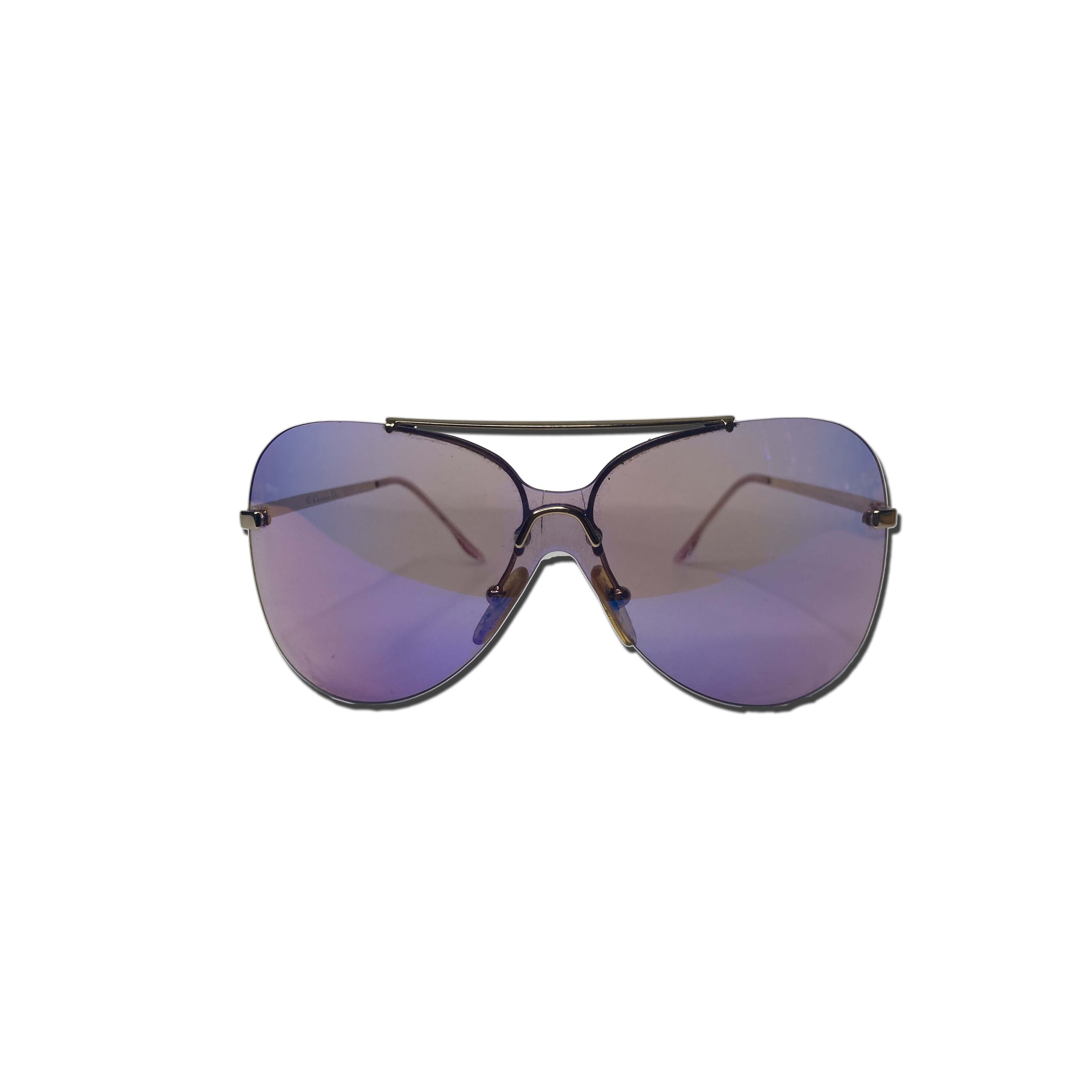 Christian Dior Motard Vintage Y2k Purple AVIATOR Sunglasses Singapore ...