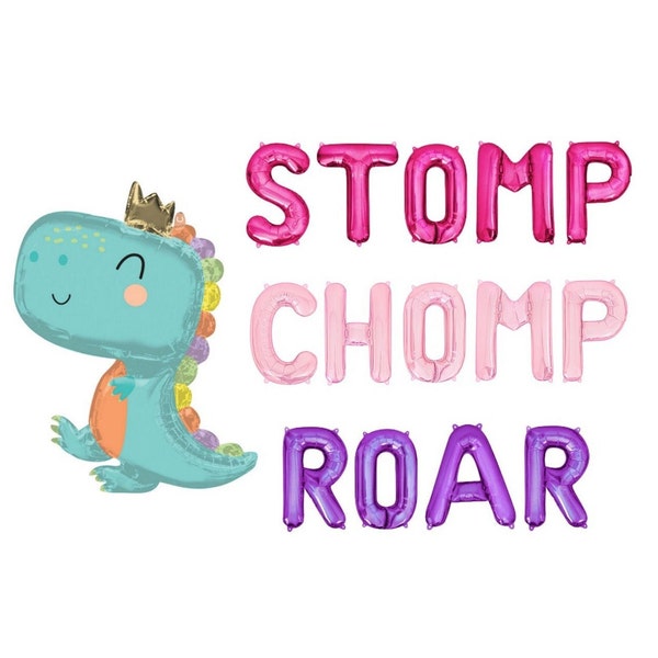 Stomp Chomp and Roar Birthday Shirt Svg - Etsy