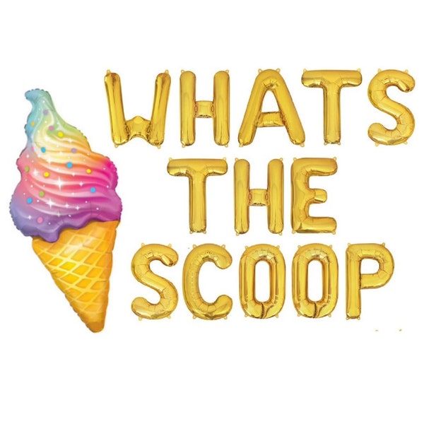 Whats the Scoop Gender Reveal - Etsy