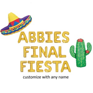 Final Fiesta Balloons Final Fiesta Bachelorette Party Decor - Etsy