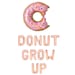 Donut Grow up Letter Balloons Gold Rose Gold Hot Pink Donut - Etsy