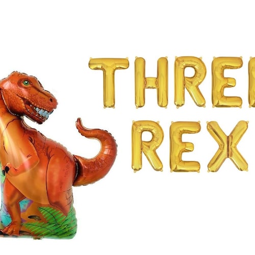 Three Rex Balloons 3 Rex Balloons Dinosaur Party T Rex Balloon - Etsy