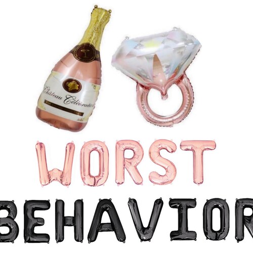Worst Behavior Bachelorette Party Decor Bach Party Decorations | Etsy