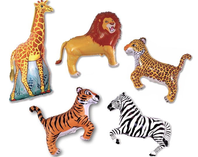 Rainforest Jungle Balloons Tropical Jungle Birthday Safari - Etsy