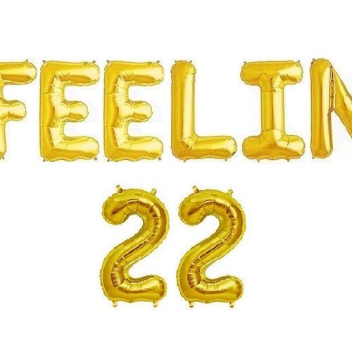 Feelin 22 Balloons Balloon Banner 22nd Birthday 22 Balloons | Etsy