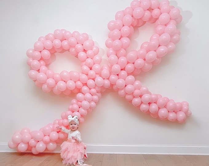 Happy Birthday Bow Girl Banner, Bow Party Decor, First Bow Birthday ...