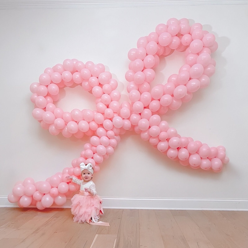 Pink Bows Balloon Garland - Etsy