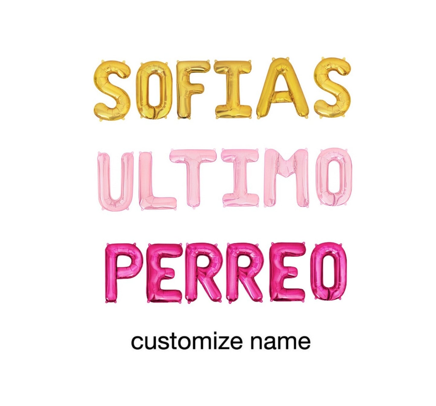 Bad Bunny Themed Custom Balloon Banner Ultimo Perreo Last - Etsy
