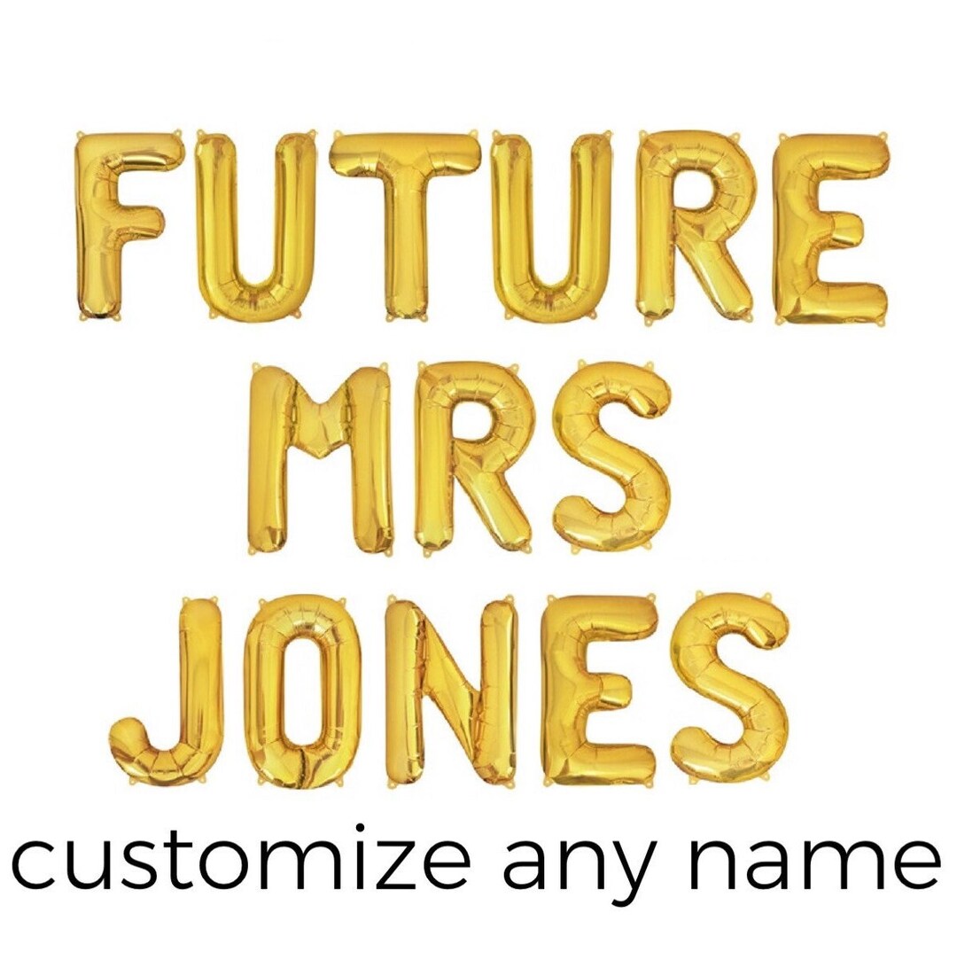Future Mrs Shower Balloons Bridal Shower Decor Engagement Party ...