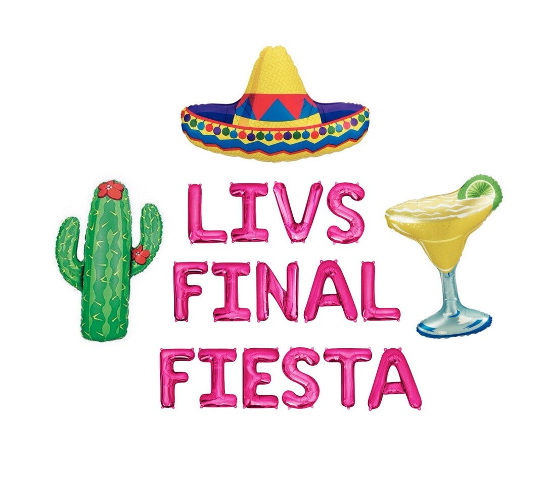 Final Fiesta Balloons Final Fiesta Bachelorette Party Decor ...
