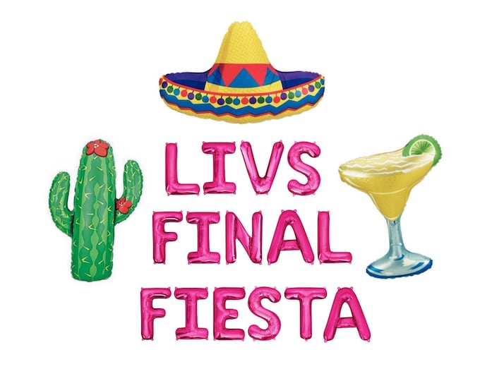 Final Fiesta Balloon Banner Fiesta Bachelorette Party Decorations ...