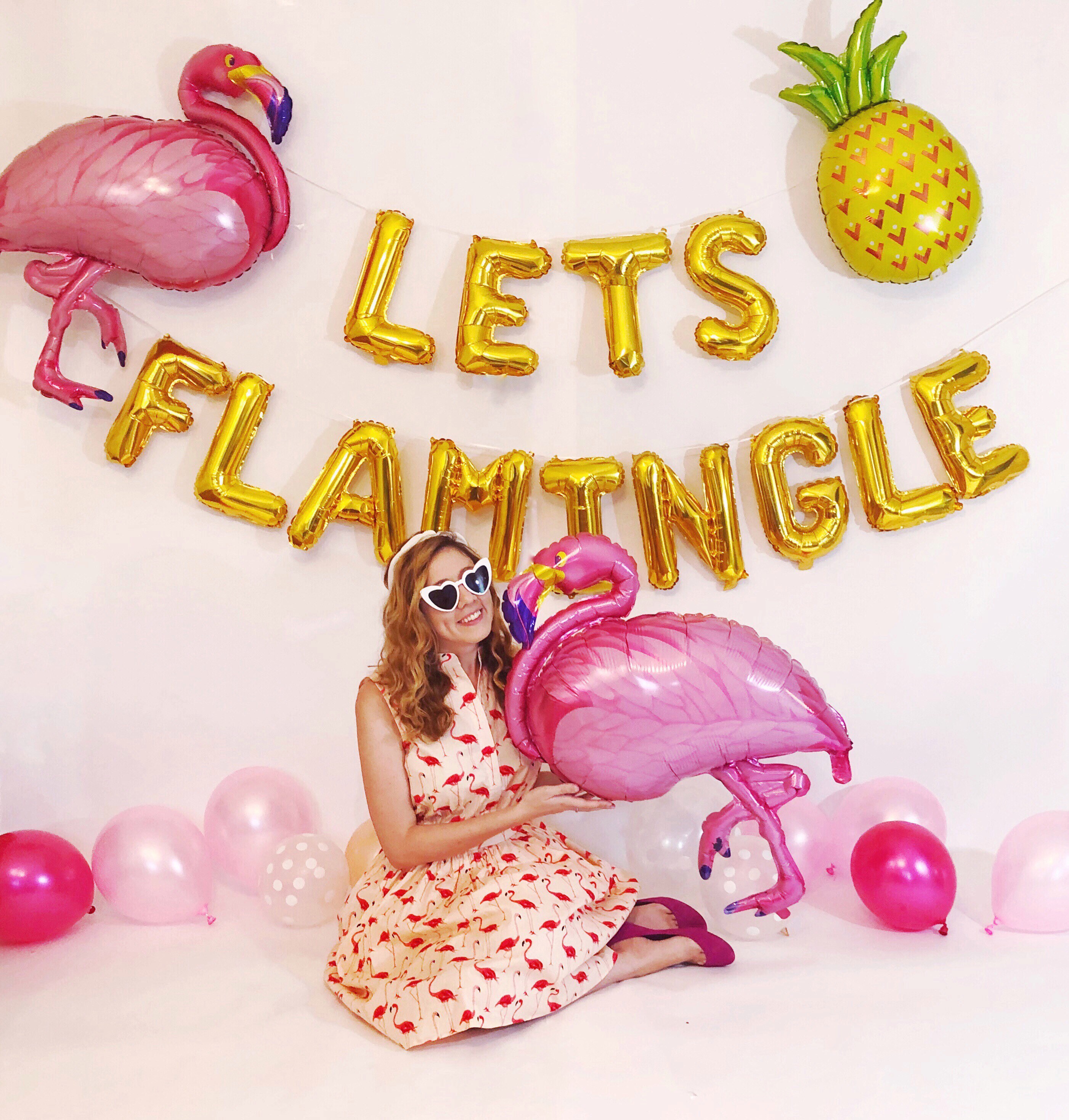Lets Flamingle Balloons Flamingo Party Decorations Flamingo - Etsy