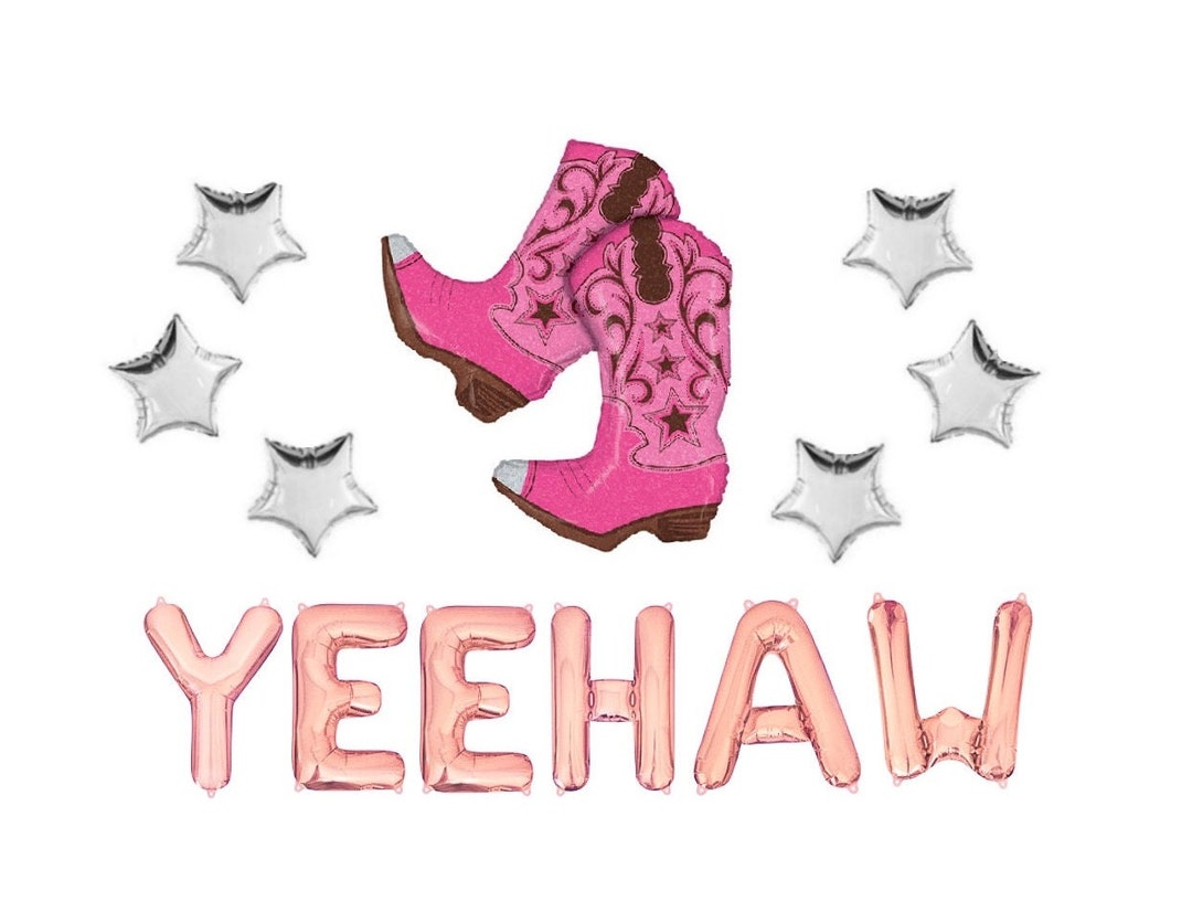 Yeehaw Balloon Banner Cowgirl Bachelorette Party Decorations - Etsy