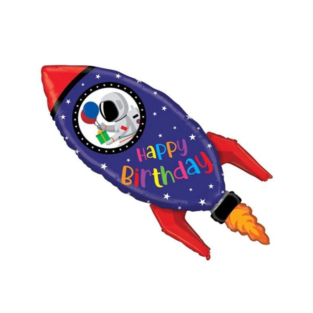40 in Astronaut Space Rocket Balloon Birthday Party Decorations Galaxy ...