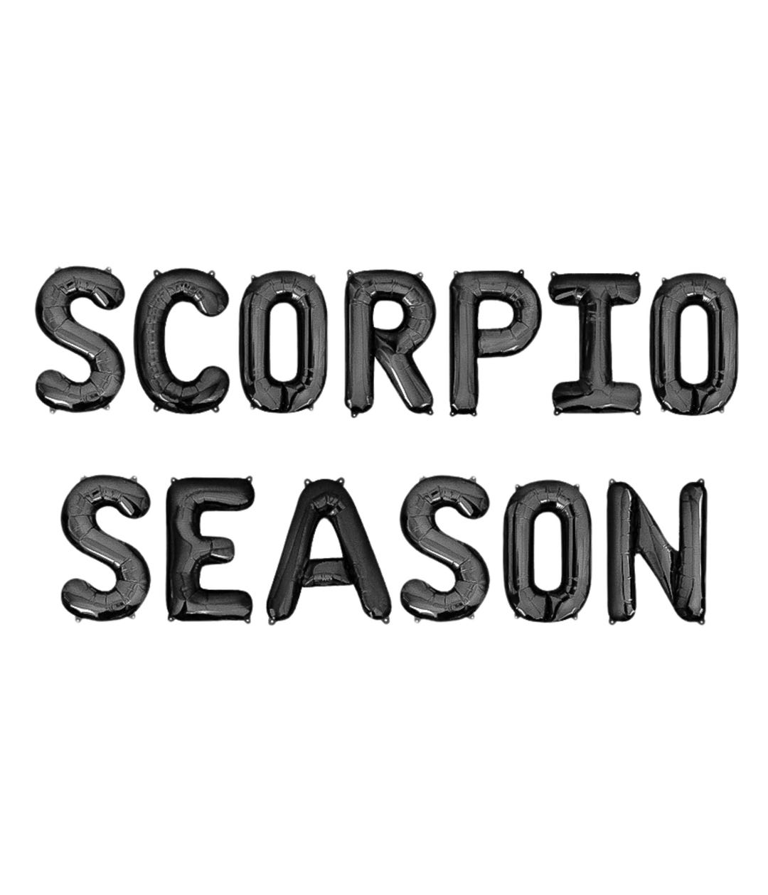 Scorpio Season Letter Balloon Kit Scorpio Birthday Party Decorations ...