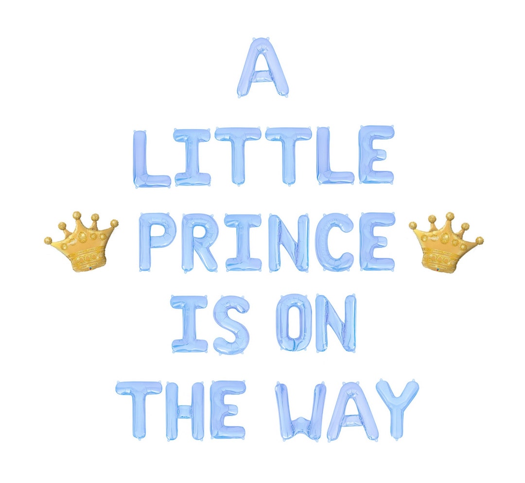 A Little Prince is on the Way Balloon Banner the Little Prince Themed ...