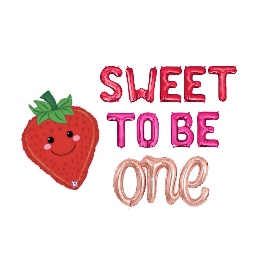 One Berry Sweet Balloons Strawberry Birthday Decor First Birthday Party ...
