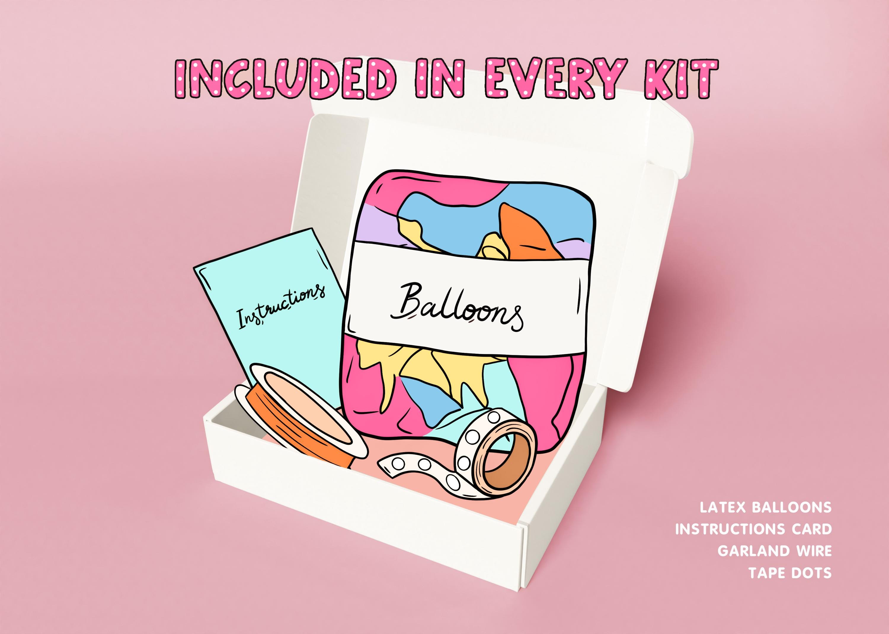 Candy Hearts Balloon Garland Kit Galentines Day Valentines Decorations ...