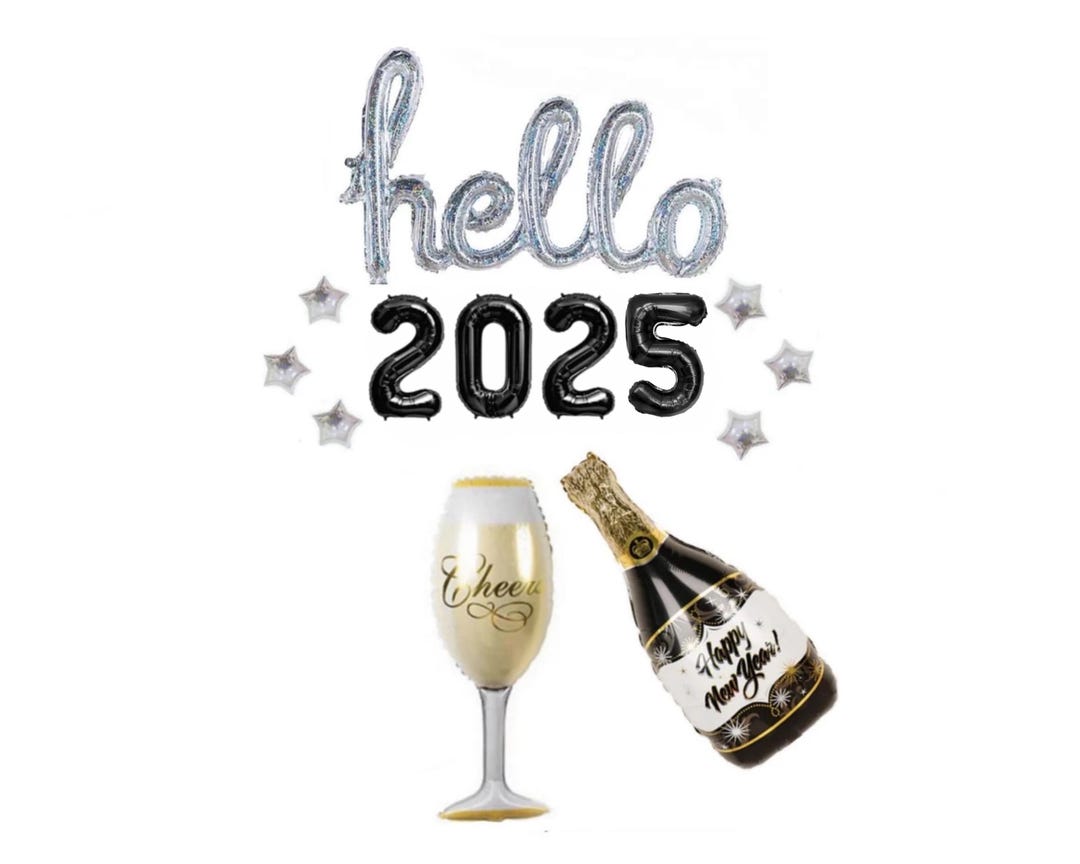 2025 Balloons New Years Eve Party Decorations 2025 NYE Party Decor ...