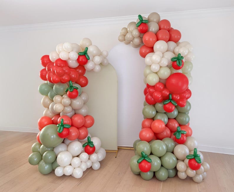 Tomato Balloon Garland That's Amore Locally Grown Bridal Shower Balloon ...