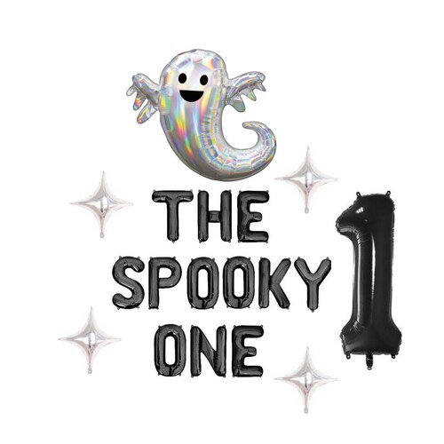 The Spooky One Banner Balloon Halloween Themed 1st Birthday - Etsy