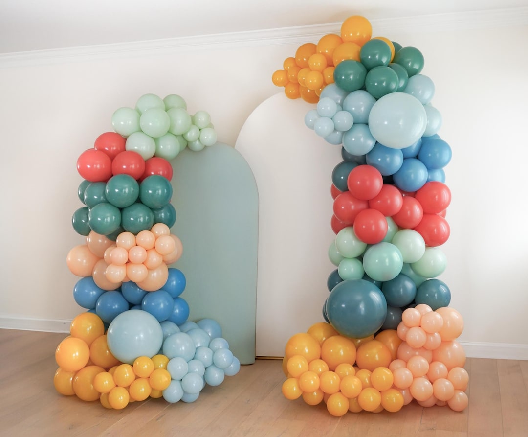 Boho Rainbow Balloon Garland Balloon Arch Boho Birthday Party ...