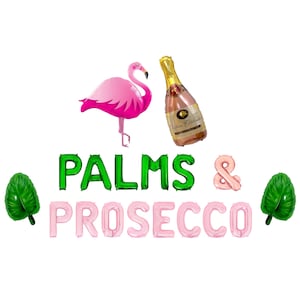 Palms & Prosecco Letter Balloon Kit Island Bachelorette Party ...