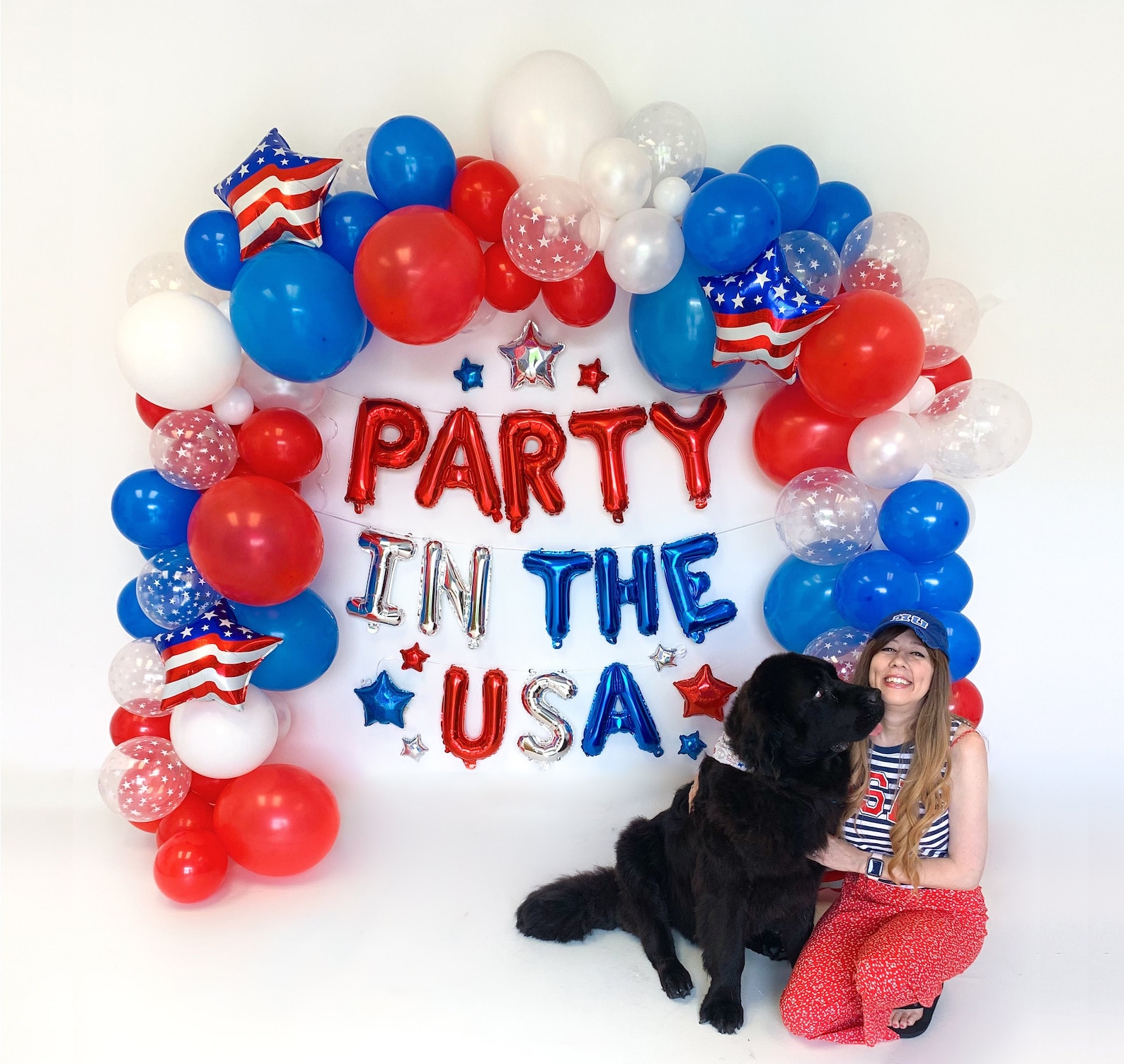 Patriotic Balloon Arch 4th of July Balloons USA Balloon - Etsy