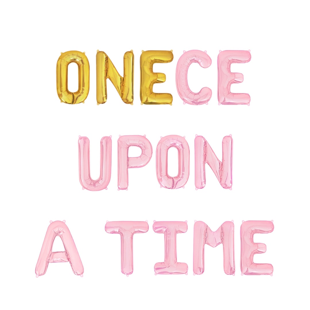 Onece Upon A Time Letter Balloon Kit 1st Birthday Party Balloon Banner ...