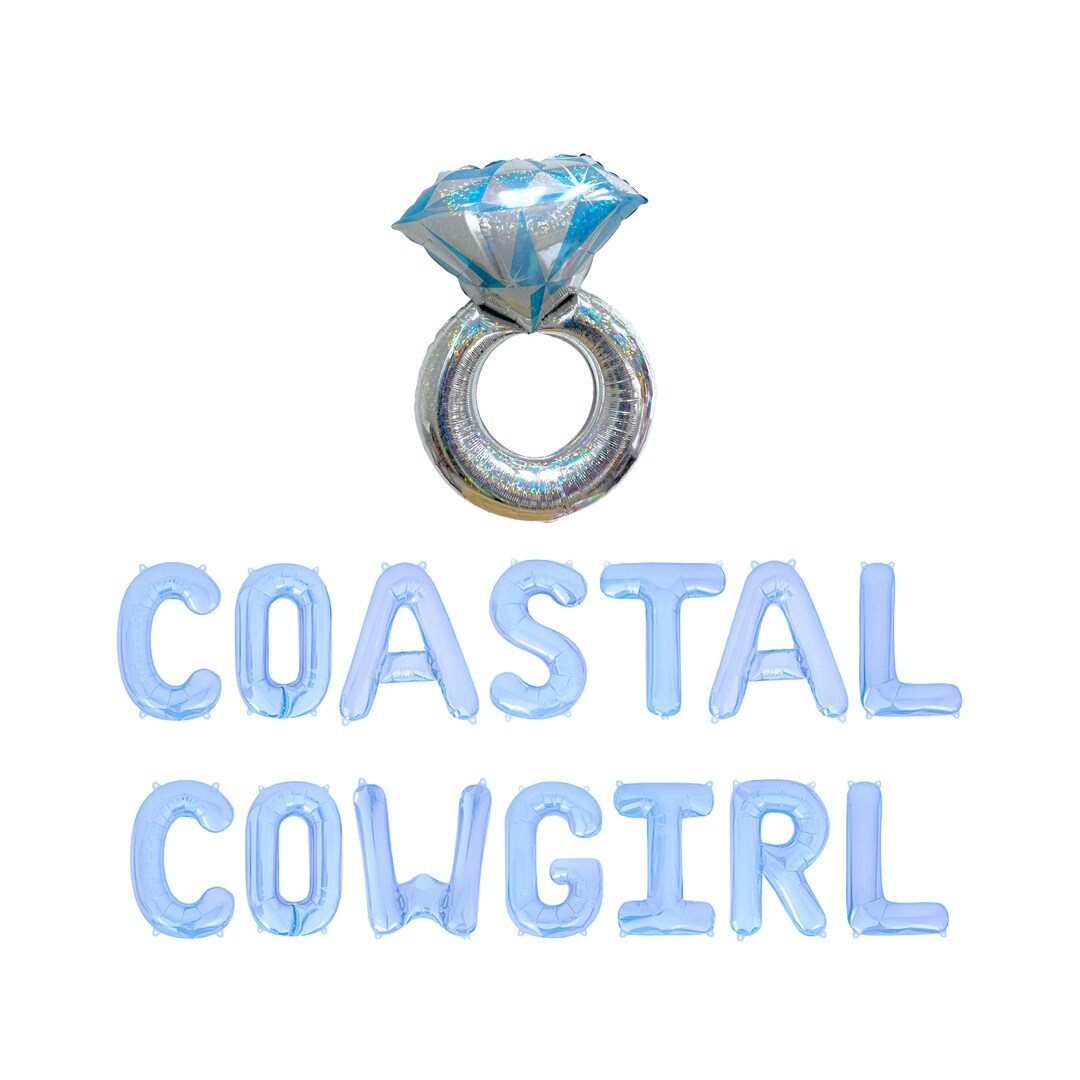 Coastal Cowgirl Letter Balloon Kit Bachelorette Party Balloon Banner ...