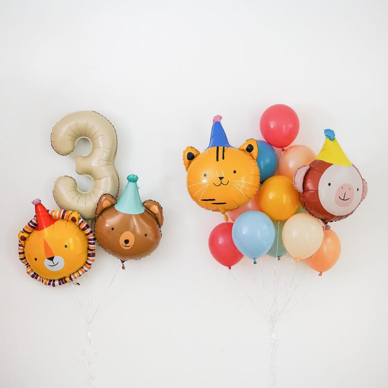 Number 5 Animal Balloon - Etsy