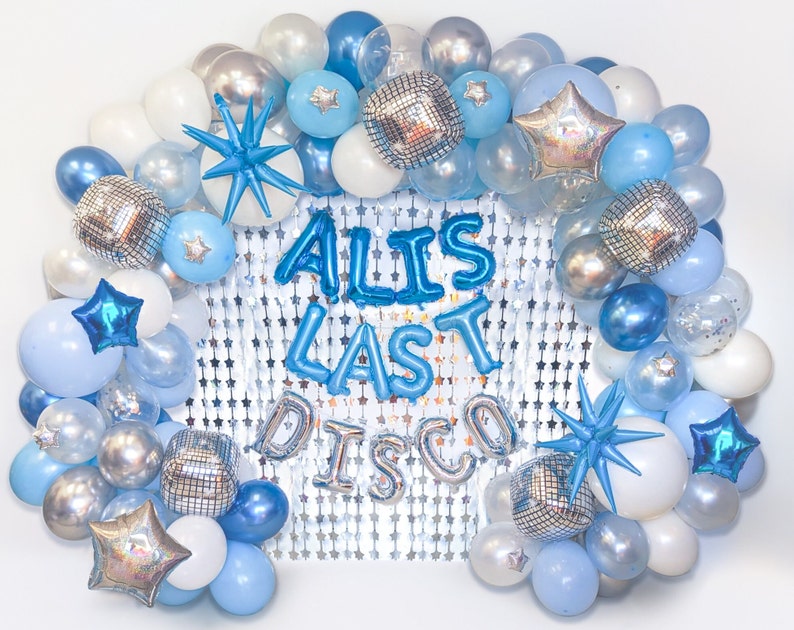 Baby Blue Last Disco Balloon Garland Disco Balloon Arch Kit - Etsy