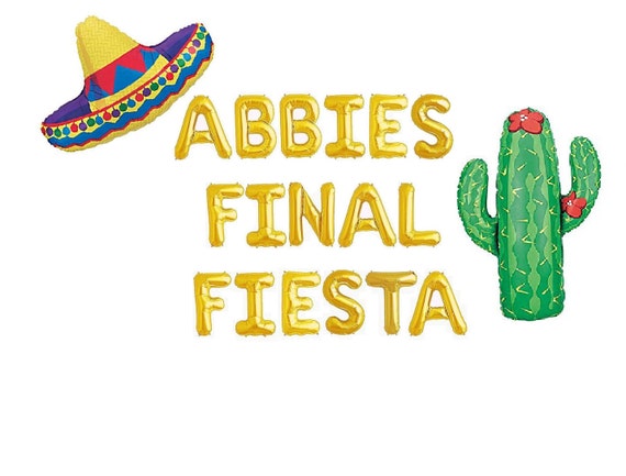 Final Fiesta Balloons Final Fiesta Bachelorette Party Decor | Etsy
