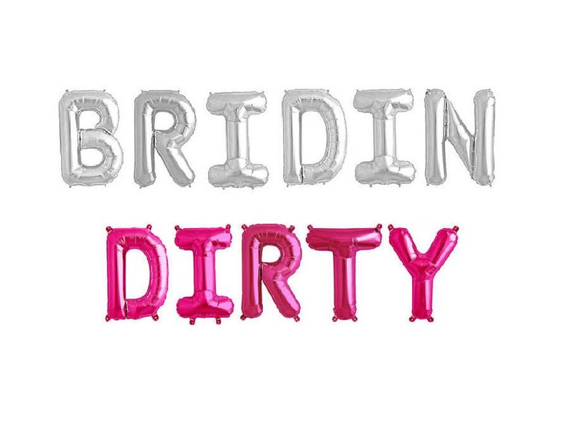 Bridin Dirty Balloons Bachelorette Party Balloons Bach Party Decor ...