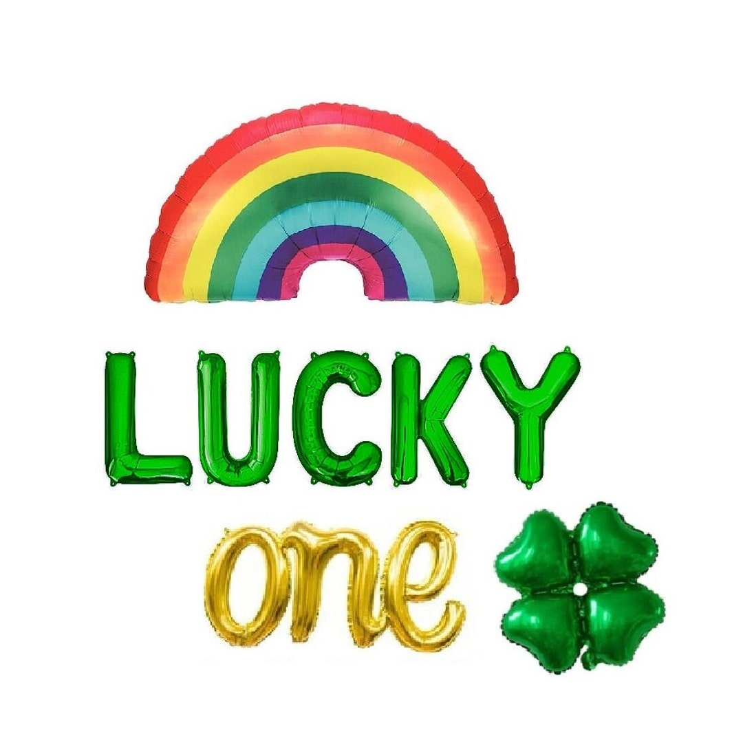 Lucky One Letter Balloon Kit St Patricks Day 1st Birthday Party Decor ...