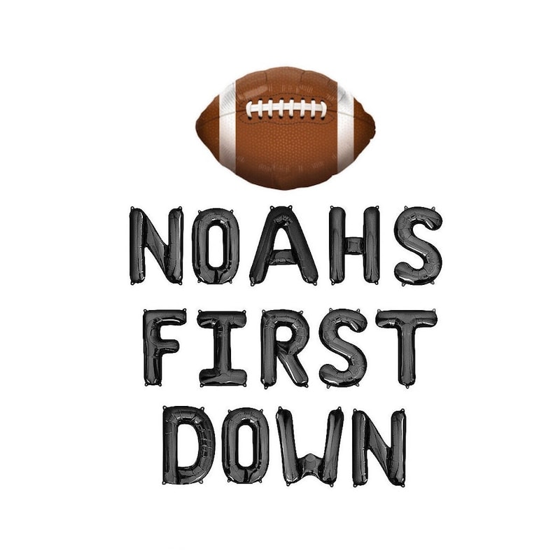 First Year Down Football Birthday - Etsy