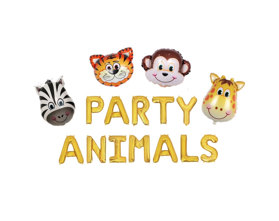 PARTY ANIMALS Balloons Safari Themed Birthday Party - Etsy