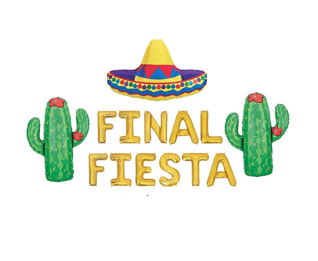 Final Fiesta Balloons Final Fiesta Bachelorette Party Decor - Etsy