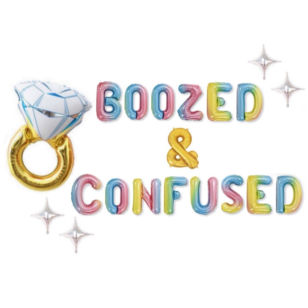 Boozed and Confused Bachelorette Party Decor Hippie Bachelorette Party ...