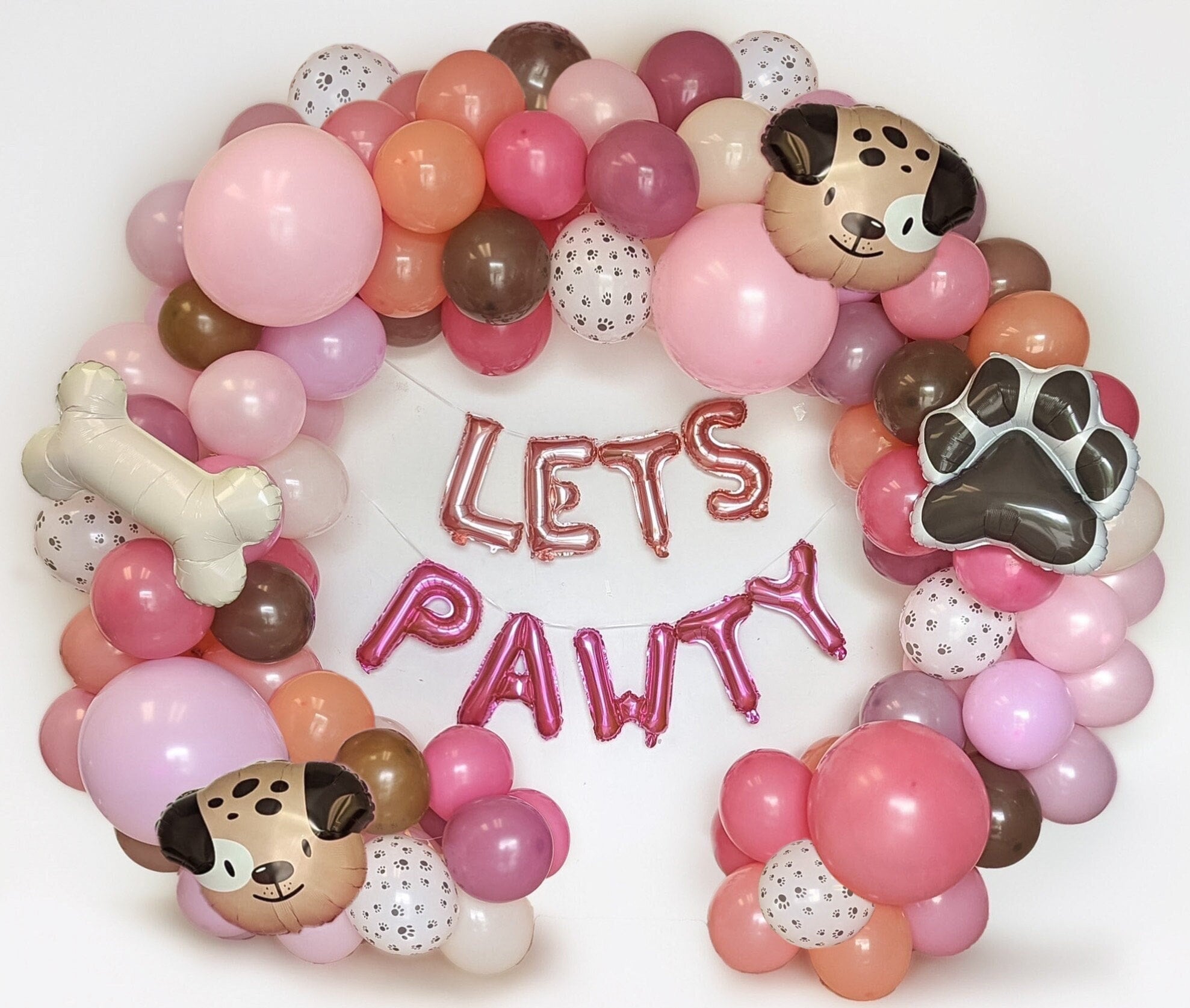 Dog Birthday Party Balloon Garland Kit Puppy Themed Party Decorations ...